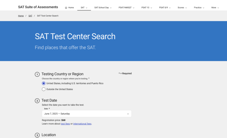 Sign Up for SAT in 2025: Test Centers in California